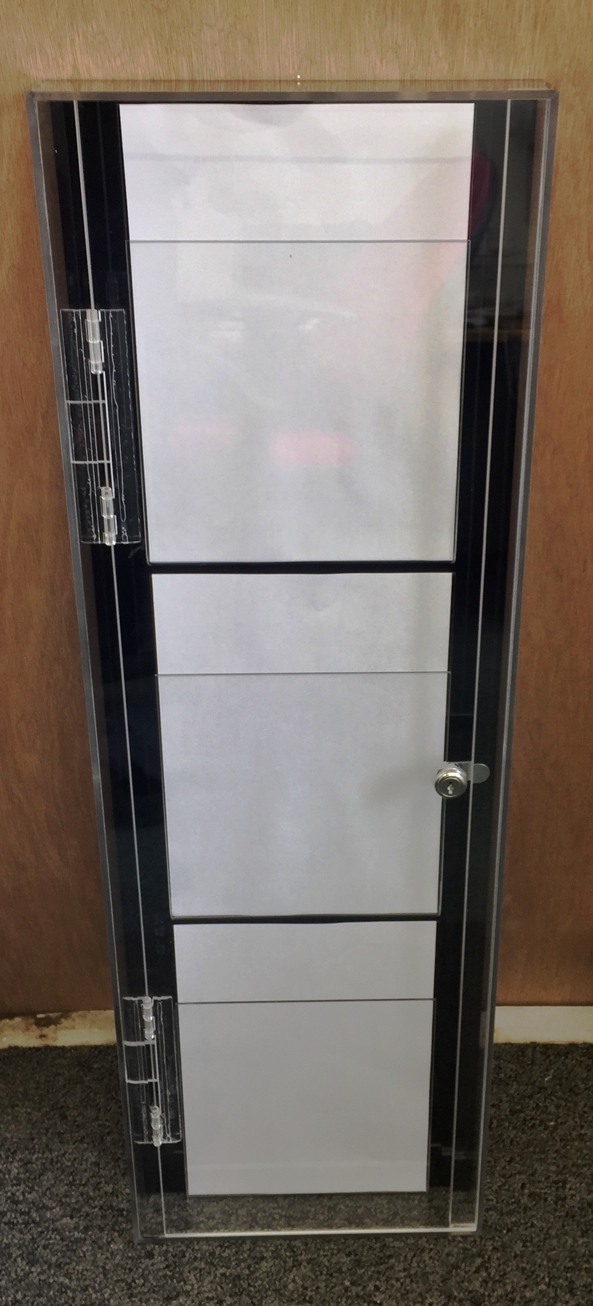 Lockable Display Cabinet with Literature Holders – XG Plastics Ltd